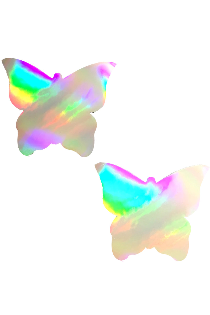 Care Bare Stare Holographic Butterfly Pasties – Donna di Capri Care Bare Stare Holographic Butterfly Pasties – Donna di Capri